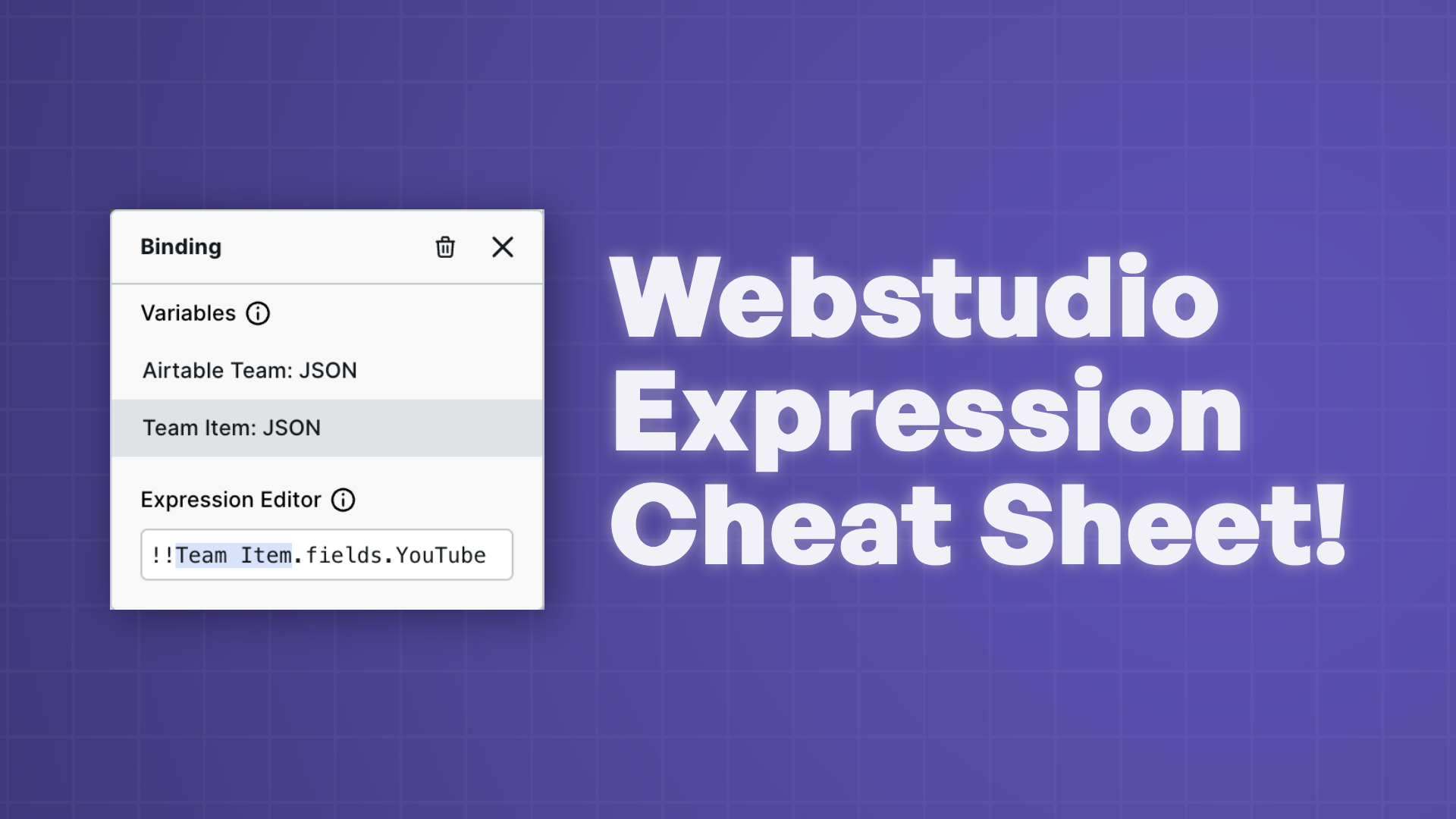 Webstudio Expression Editor Cheat Sheet